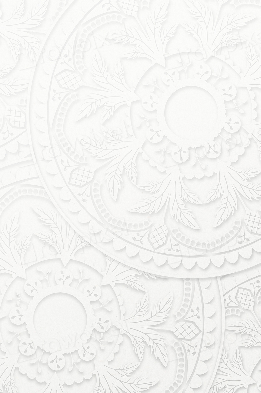 White arabesque patterned background design | Premium PSD - rawpixel