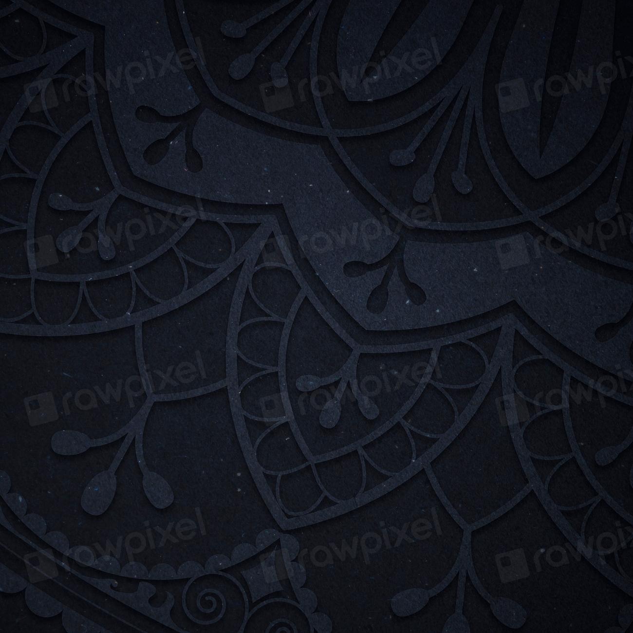 Dark blue arabesque patterned background | Premium PSD - rawpixel