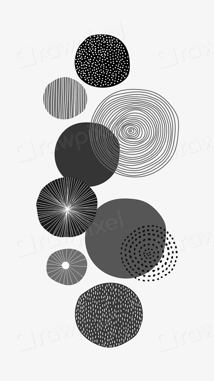 Black round patterned wall art | Premium Vector - rawpixel