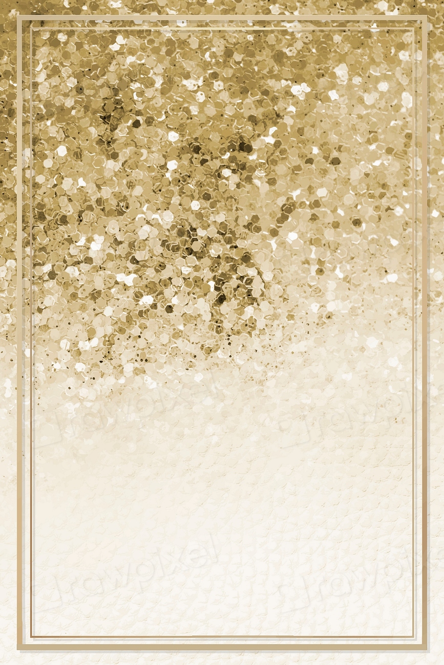 Gold glittery rectangle frame vector | Premium Vector - rawpixel