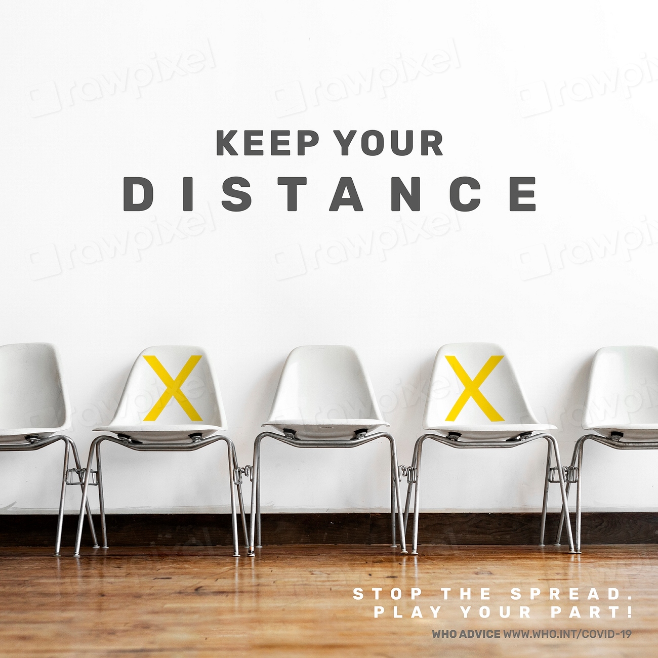 Advice keeping your distance WHO | Free Vector - rawpixel