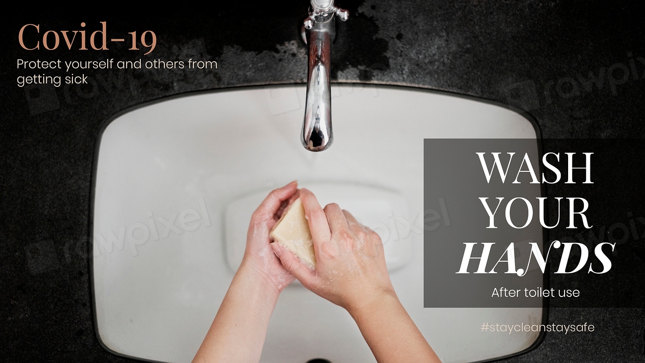 Wash your hands toilet use | Free PSD Template - rawpixel