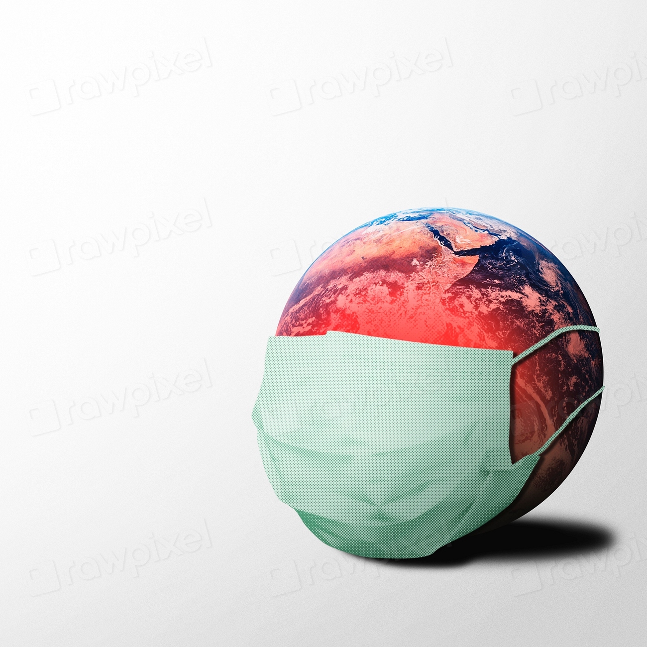 Planet earth wearing a mask | Free Photo - rawpixel
