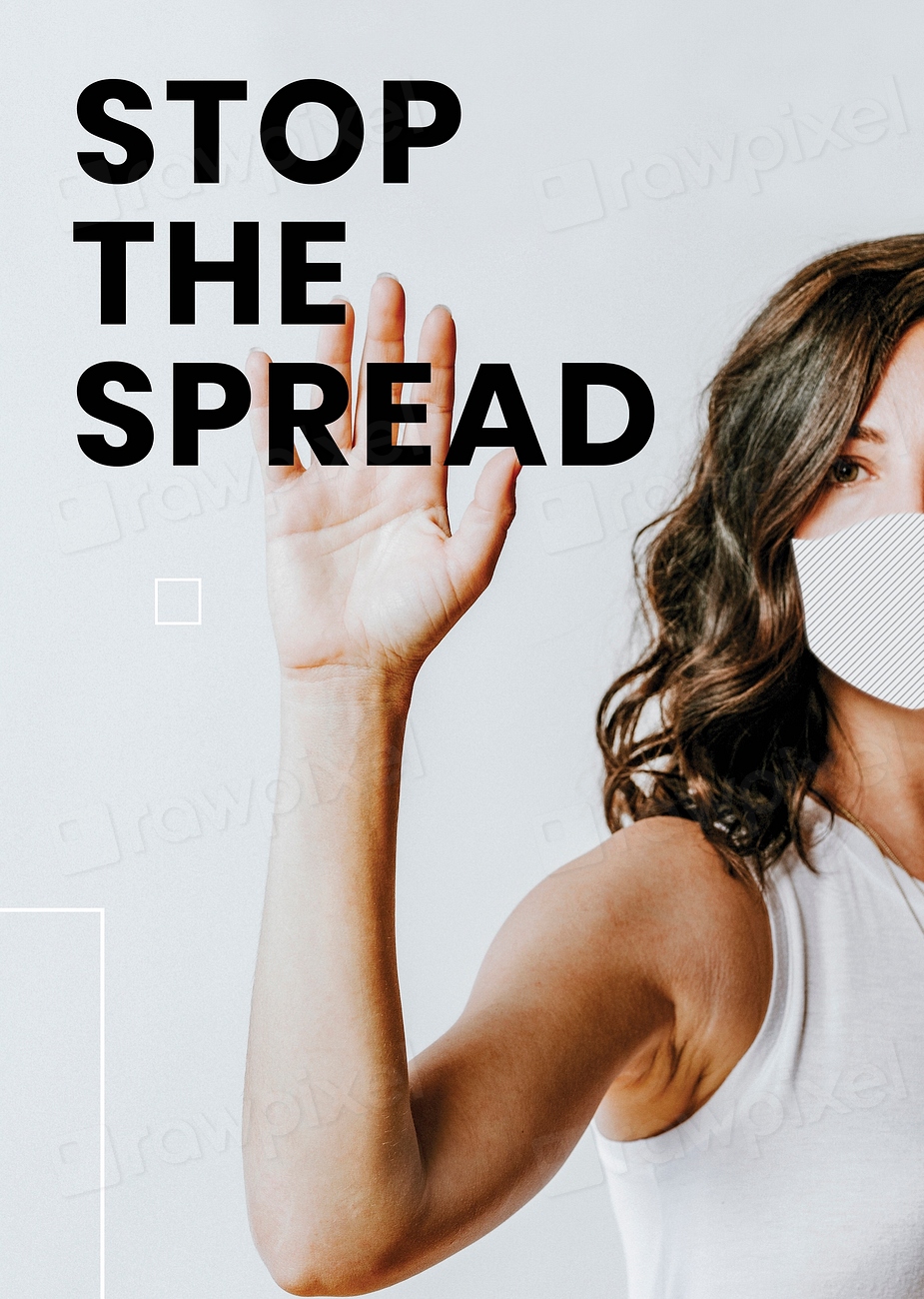 Stop spread coronavirus template vector | Premium Vector Template ...