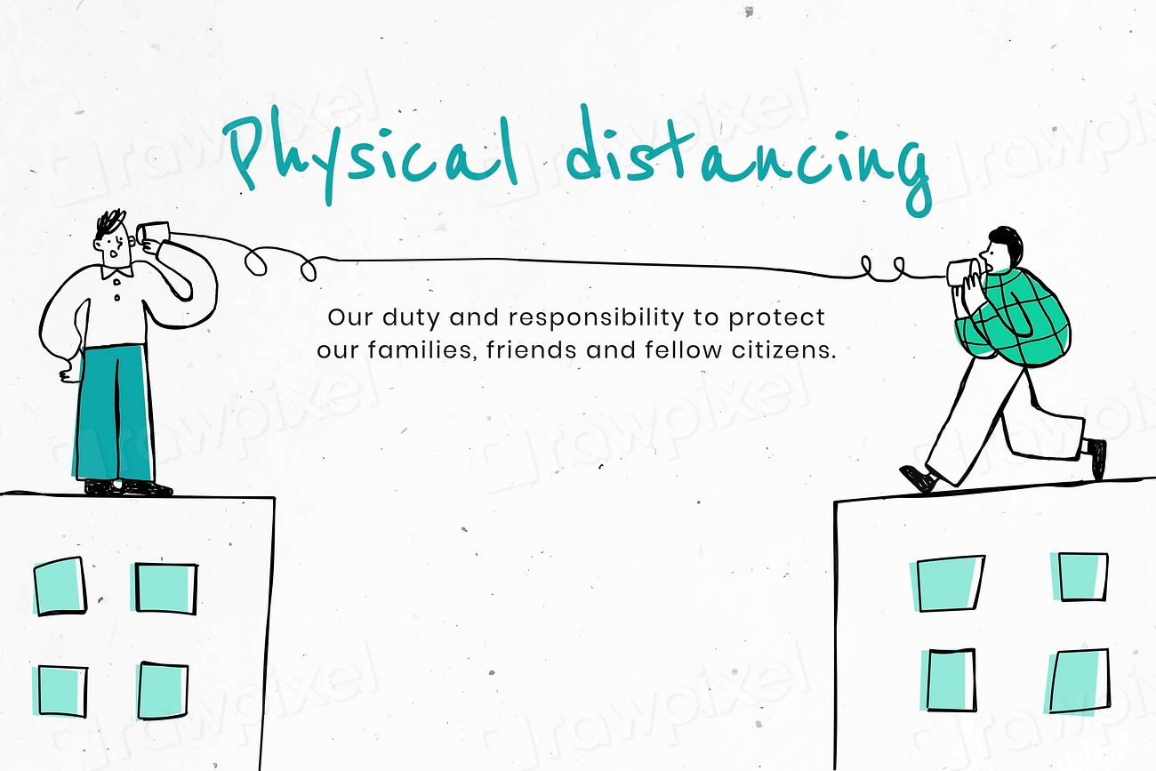 Practice physical distancing to avoid | Free Vector - rawpixel