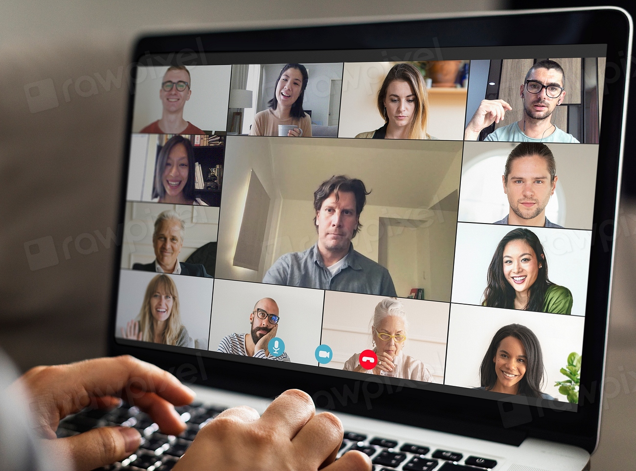 Colleagues having a video conference | Free Photo - rawpixel