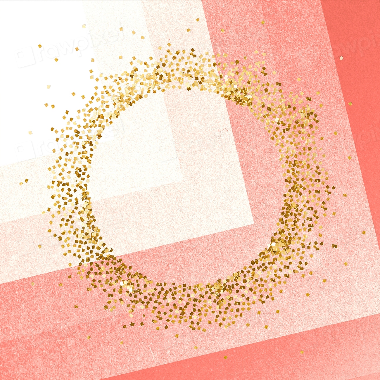Glittery gold frame on an | Free PSD - rawpixel
