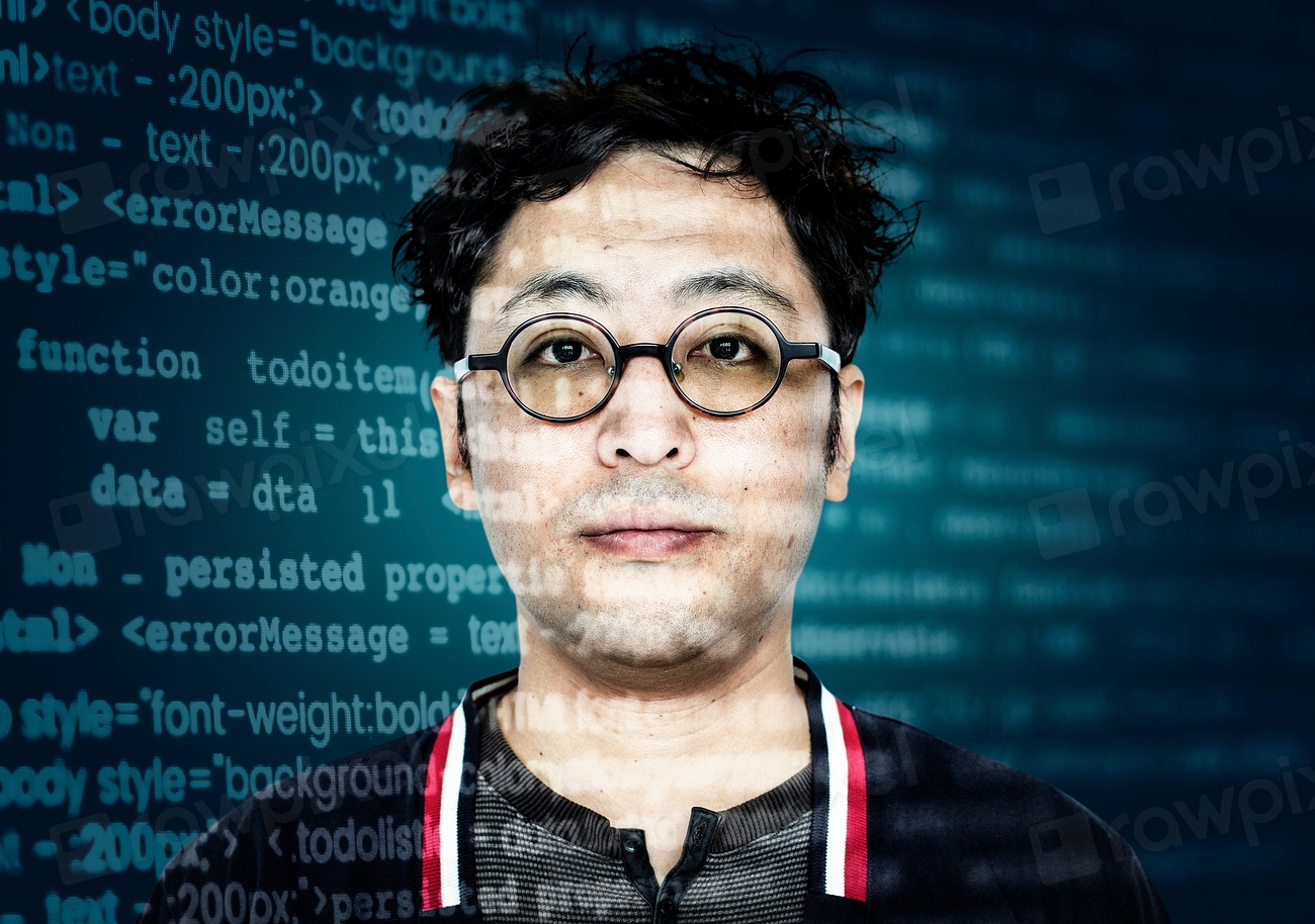 Asian hacker computer code his | Free Photo - rawpixel