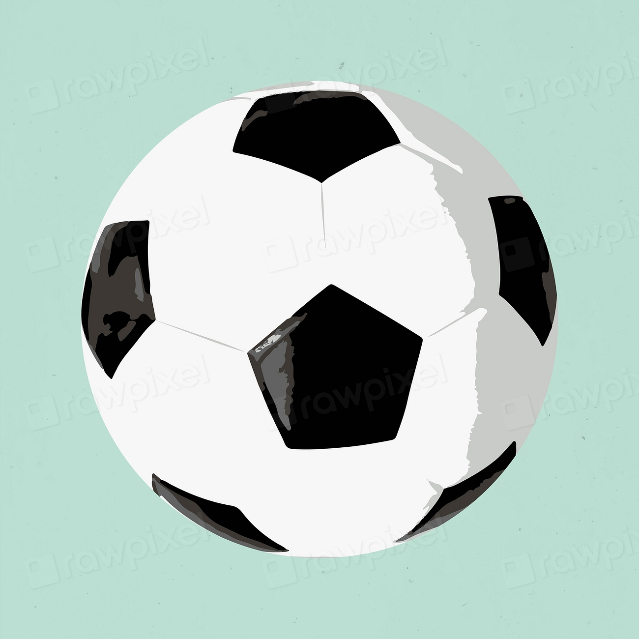 Vectorized football sticker overlay design | Premium Vector - rawpixel