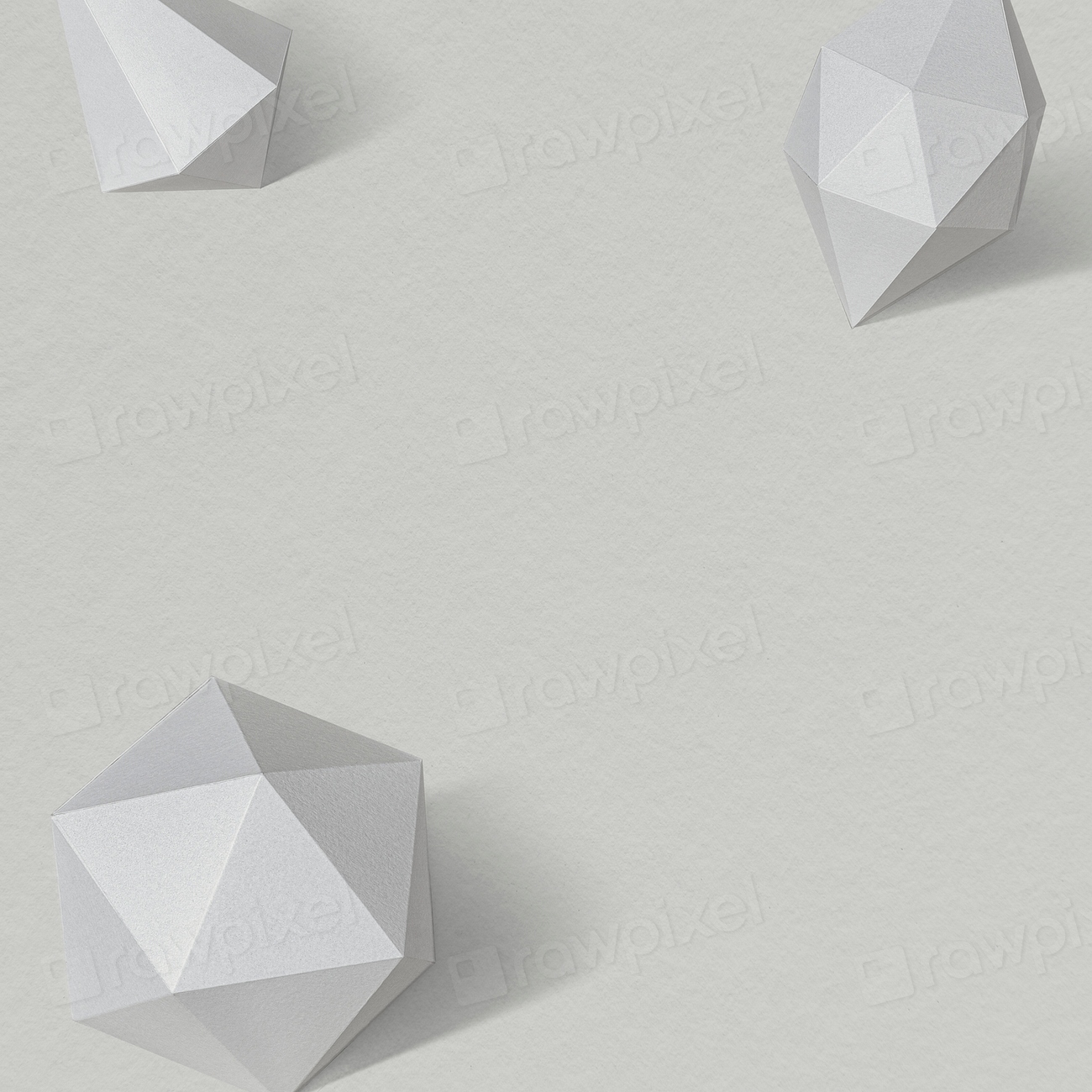 Gray geometric paper craft design | Free PSD - rawpixel