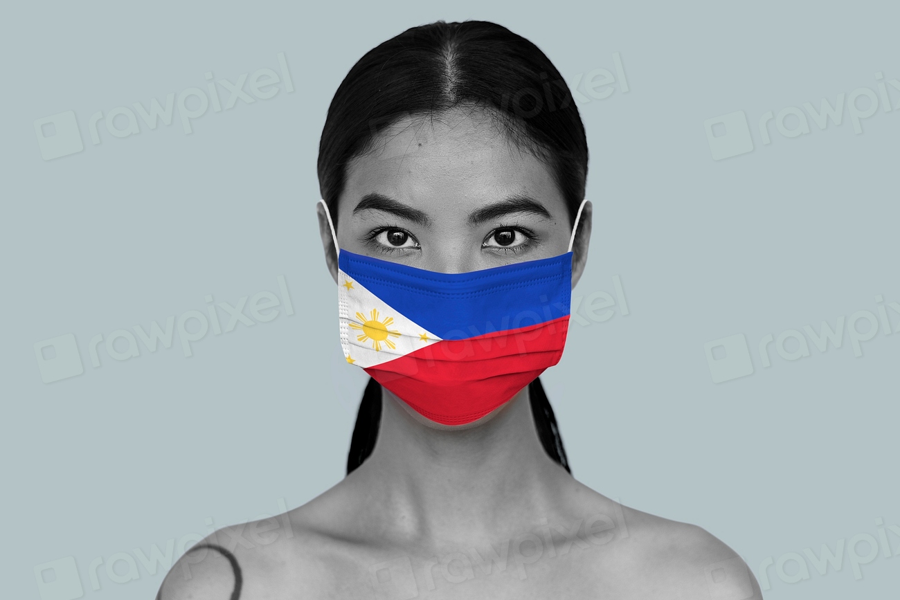 Filipino woman wearing face mask | Premium PSD - rawpixel