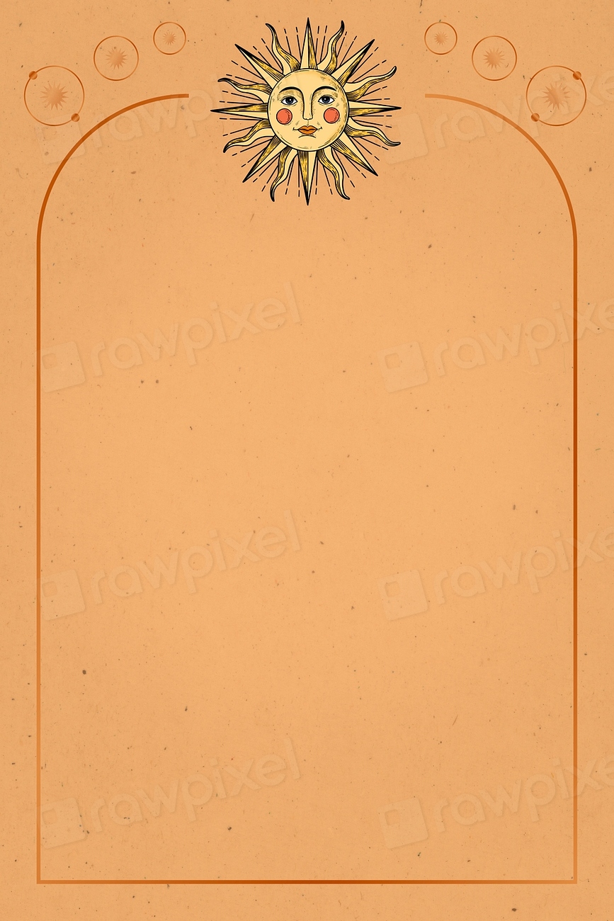Sun face frame design resource | Premium PSD - rawpixel
