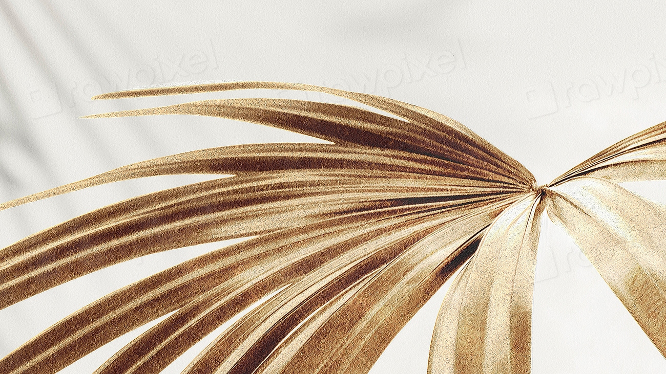 Golden palm leaves background design | Premium Photo - rawpixel