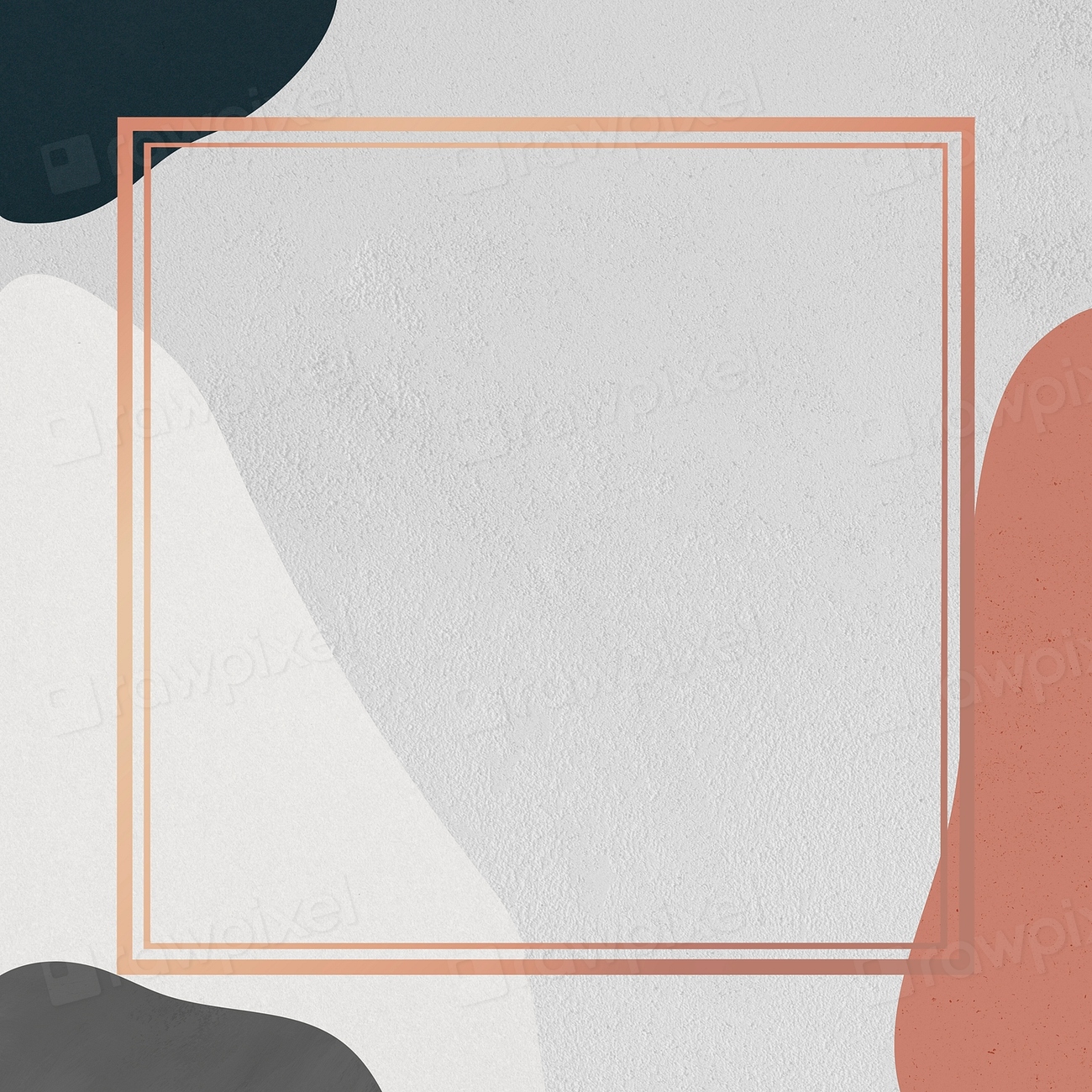 Gold square metallic frame p | Premium PSD - rawpixel