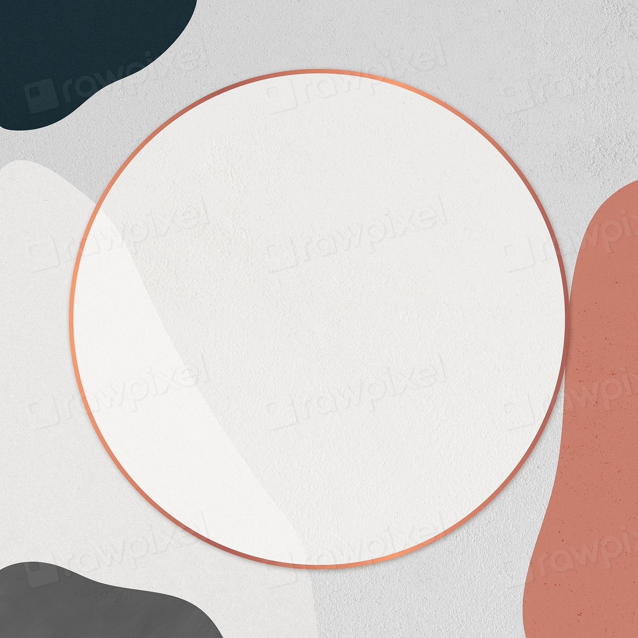 Gold round metallic frame psd | Free PSD - rawpixel