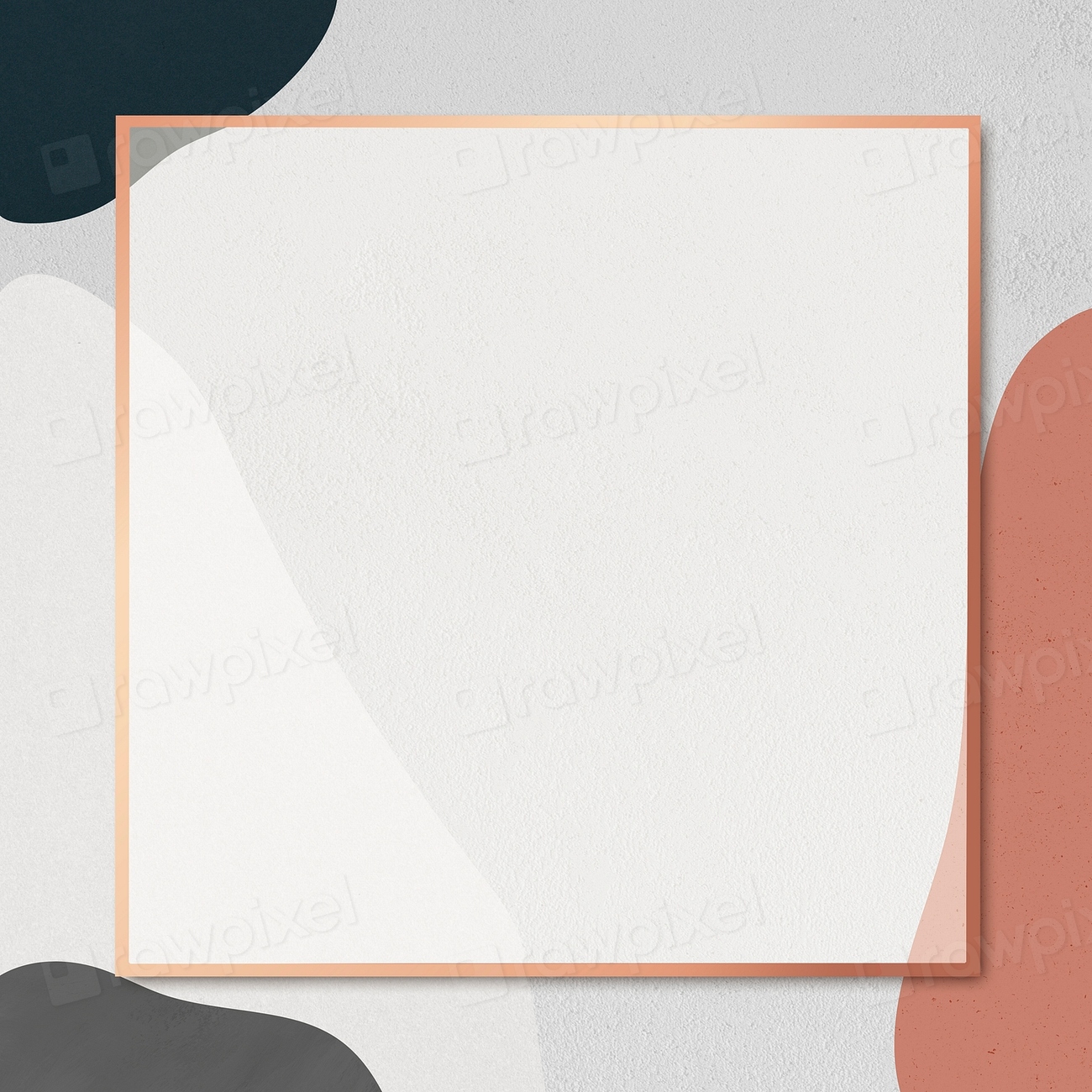 Gold square metallic frame p | Premium PSD - rawpixel