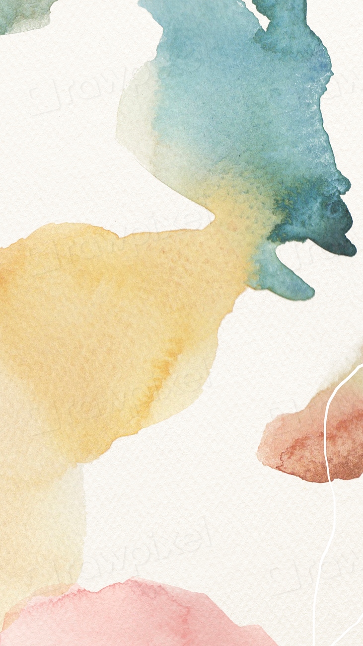 Watercolor Memphis mobile wallpaper | Premium Photo - rawpixel