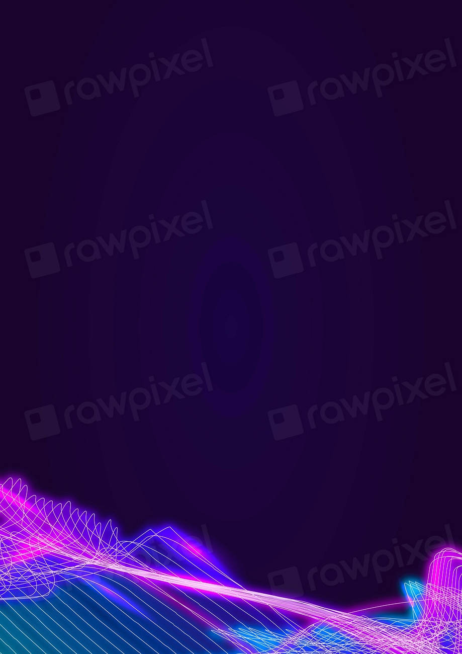Neon synthwave border dark purple | Premium Vector - rawpixel