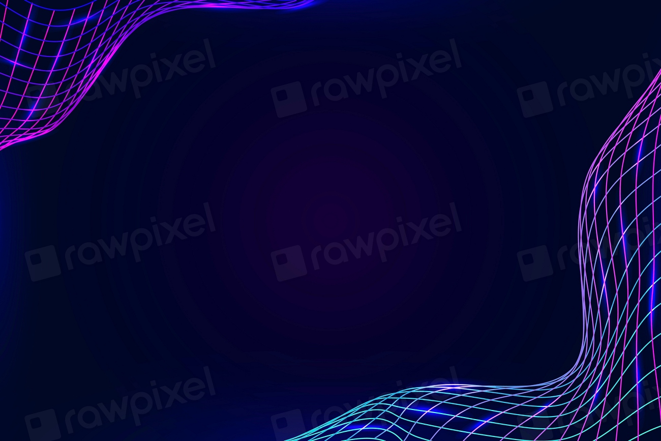 Neon synthwave border dark purple | Premium Vector - rawpixel