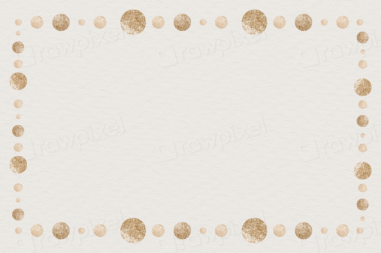 Gold dot patterned frame beige | Premium Photo - rawpixel