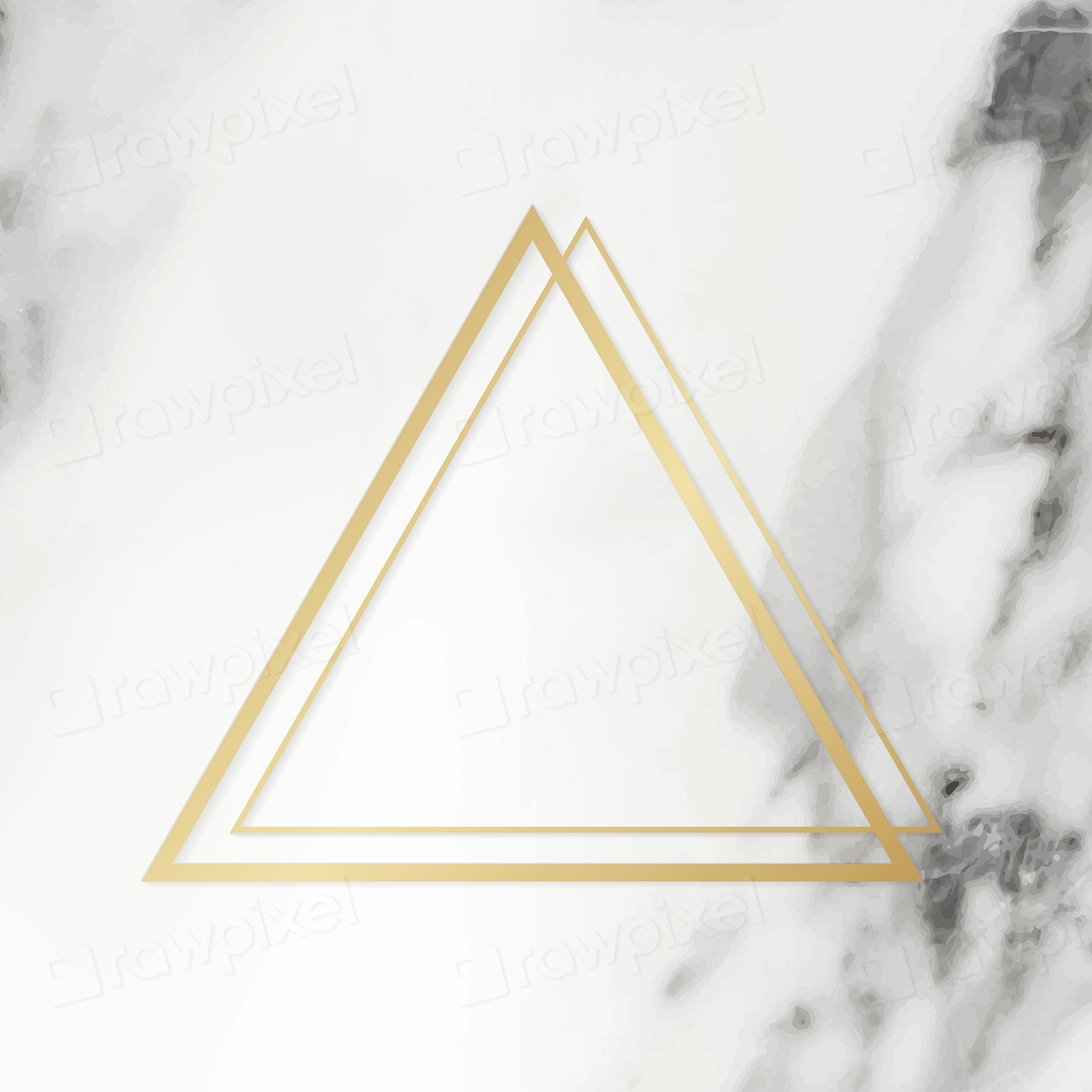 Golden framed triangle marble textured | Premium Vector - rawpixel