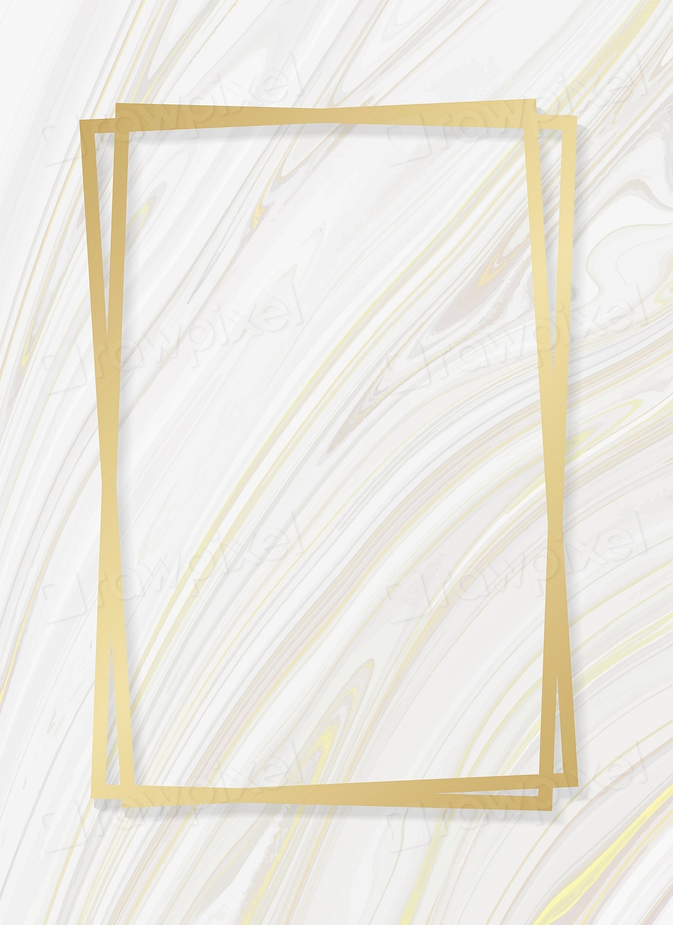 Golden framed rectangle on a liquid | Free Vector - rawpixel
