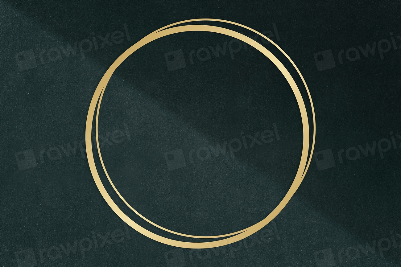Gold circle frame dark gray | Premium Photo - rawpixel