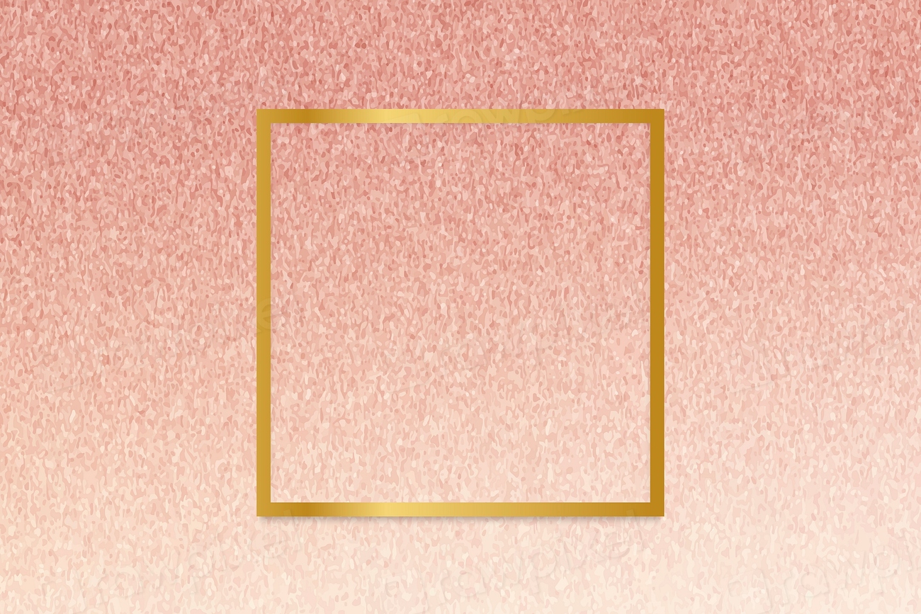 Gold square frame on a rose | Free Vector - rawpixel