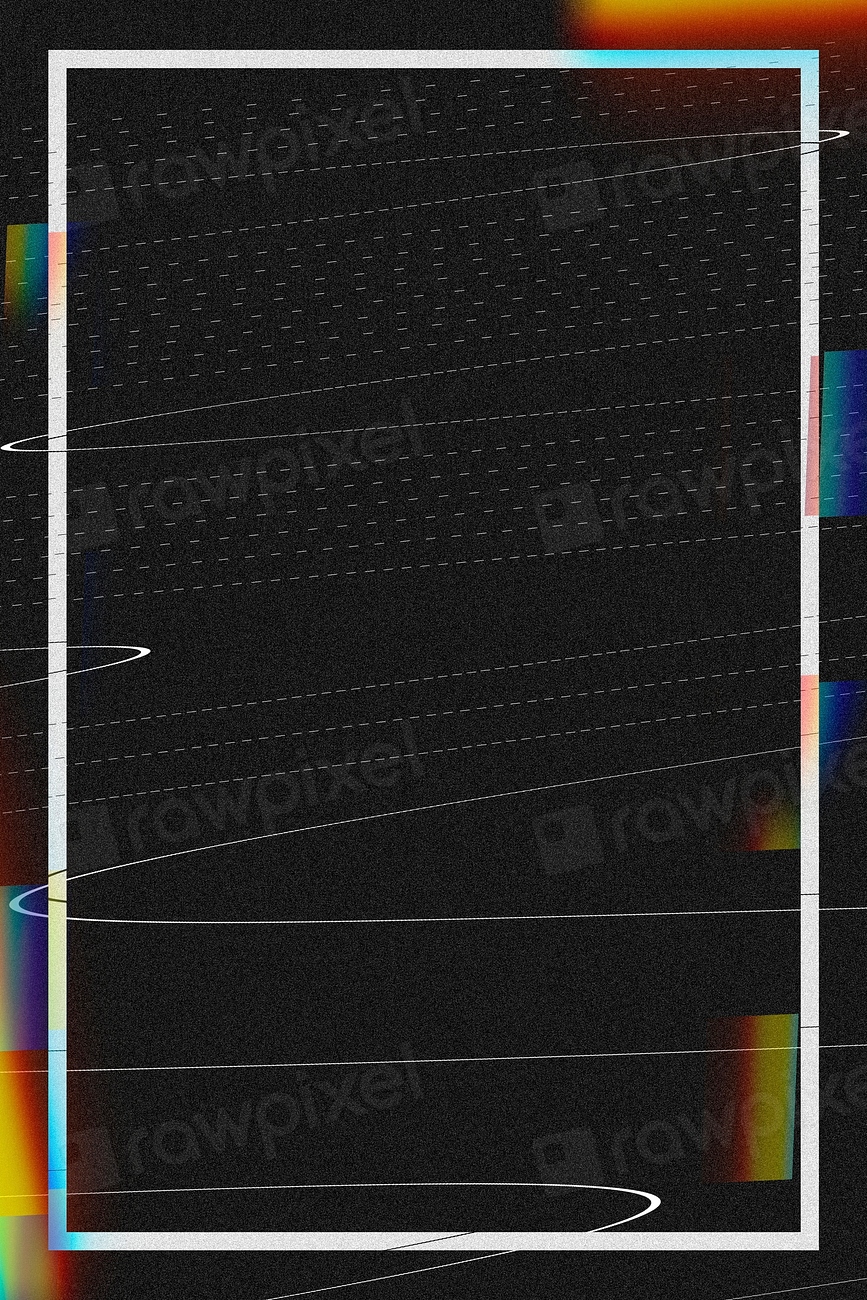 Rectangle frame glitch effect psd | Premium PSD - rawpixel