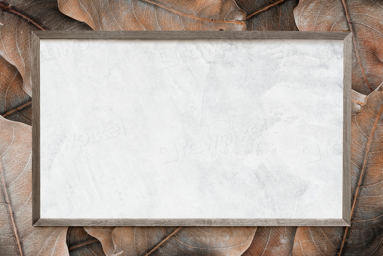 Earth tone frame dried leaves | Premium PSD - rawpixel