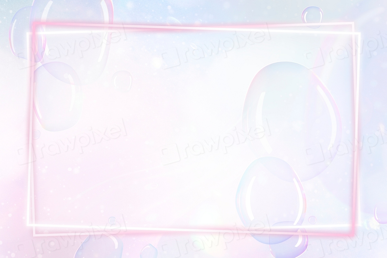 Holographic bubble frame pastel psd | Premium PSD - rawpixel
