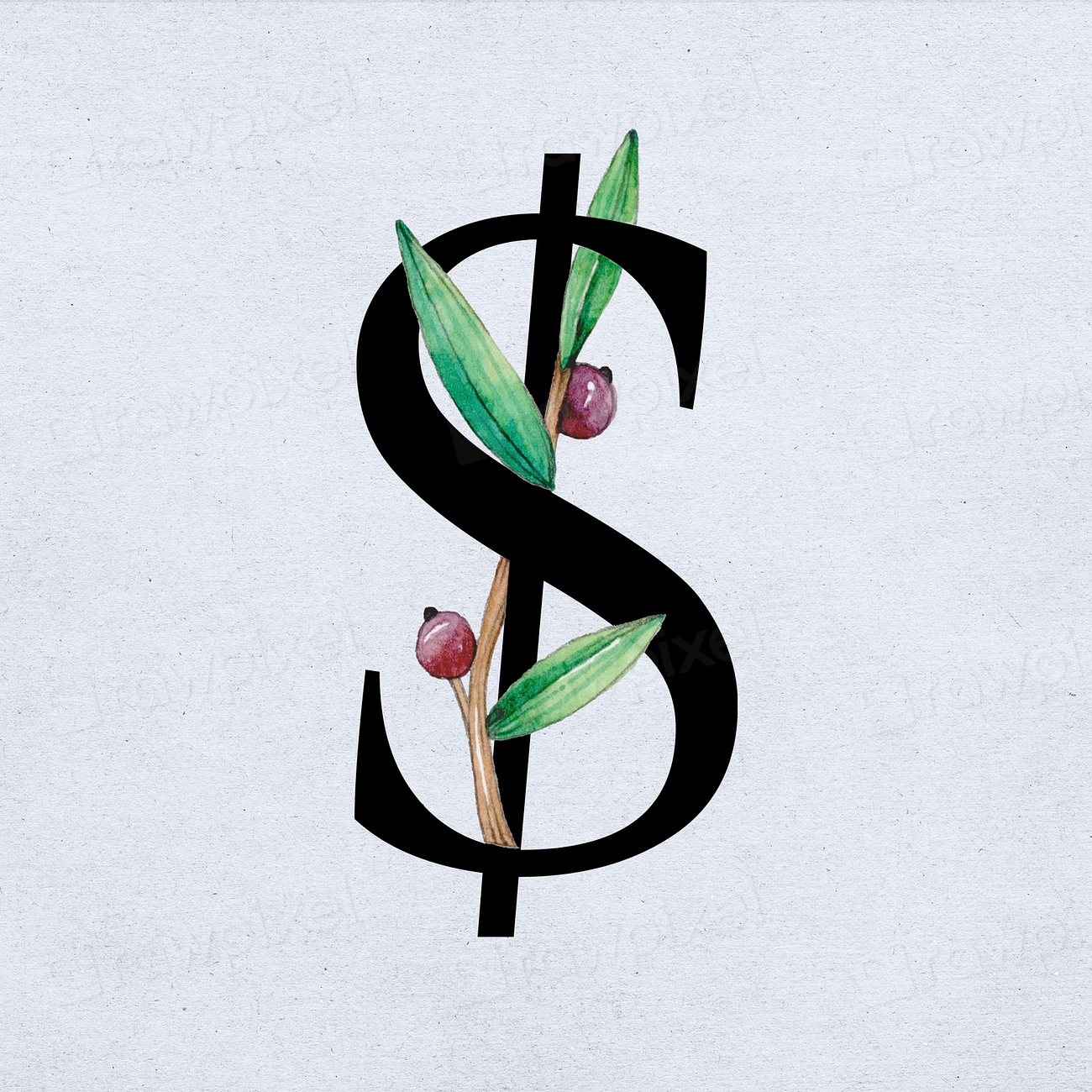 Dollar sign serif vintage typography | Premium Photo - rawpixel