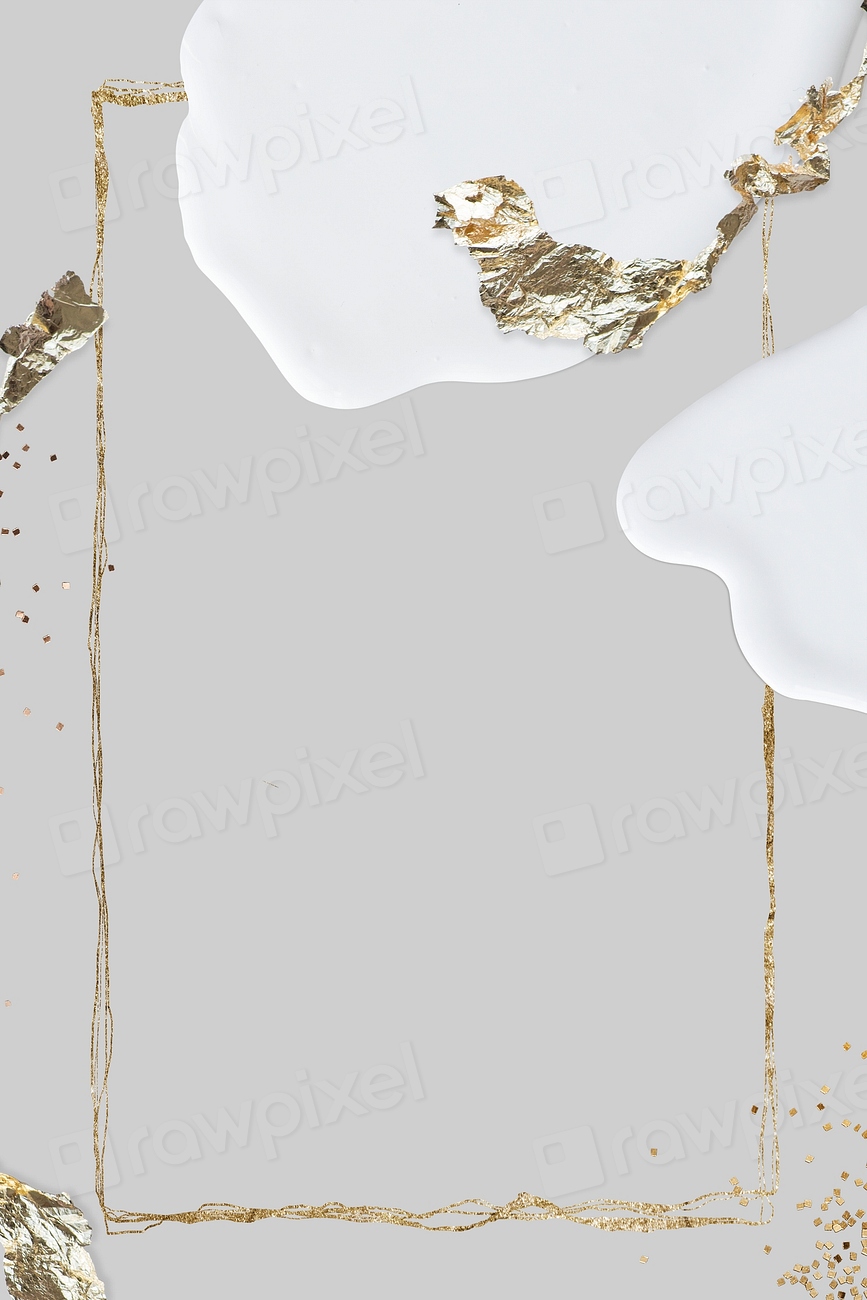 Psd gold shimmer frame gray | Premium PSD - rawpixel