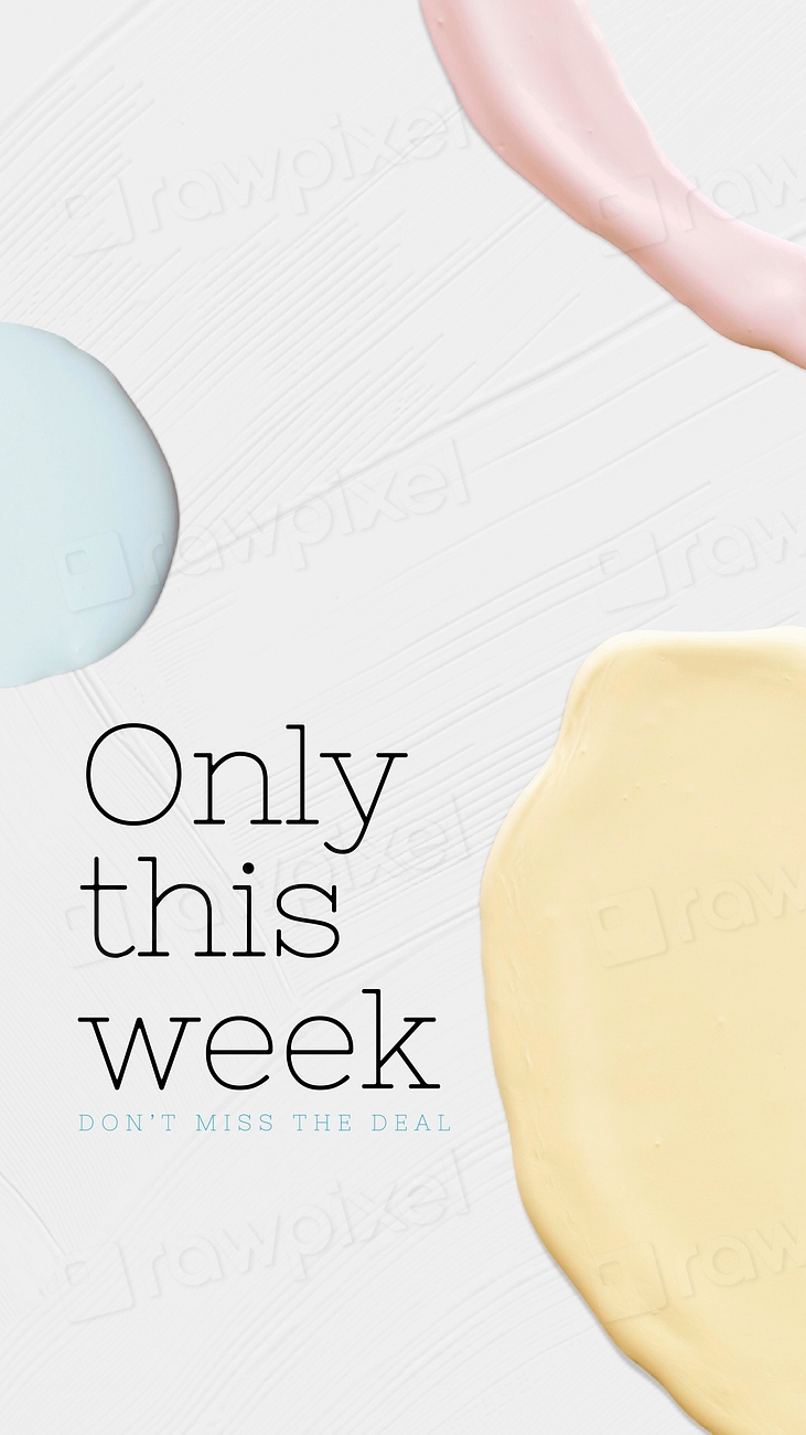Only this week deal template | Free Vector Template - rawpixel