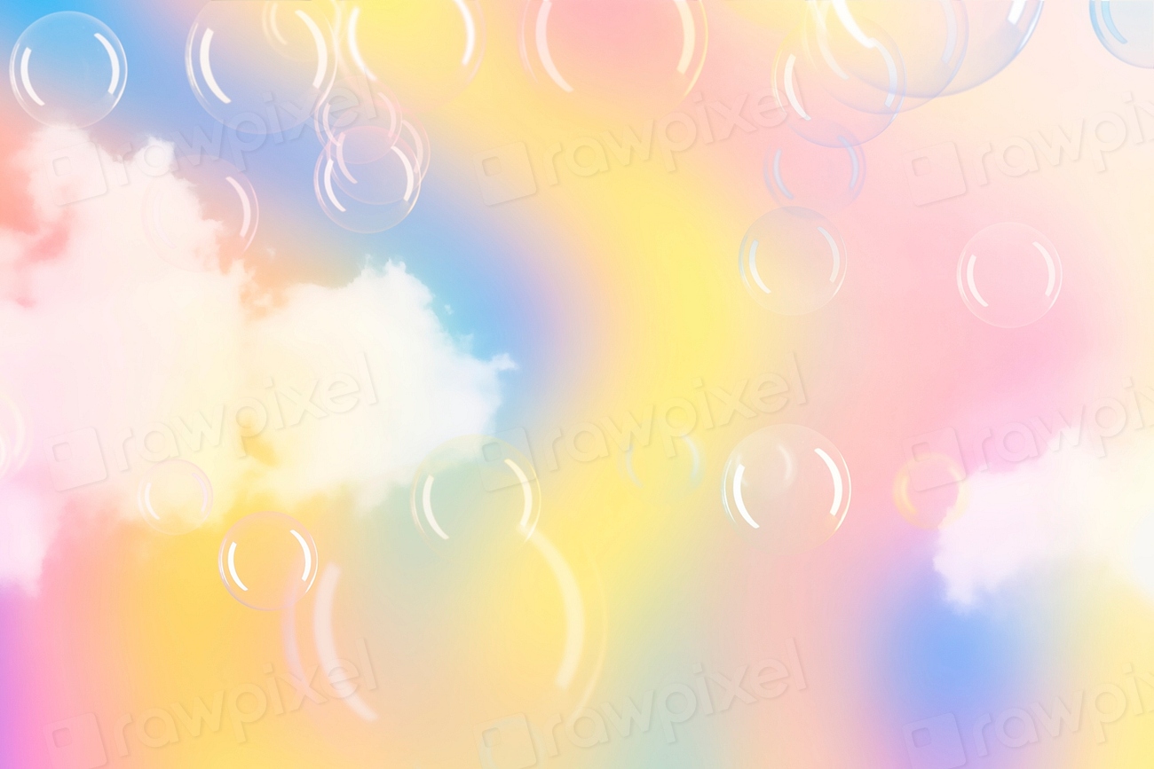Bubble effect psd holographic gradient | Premium PSD - rawpixel