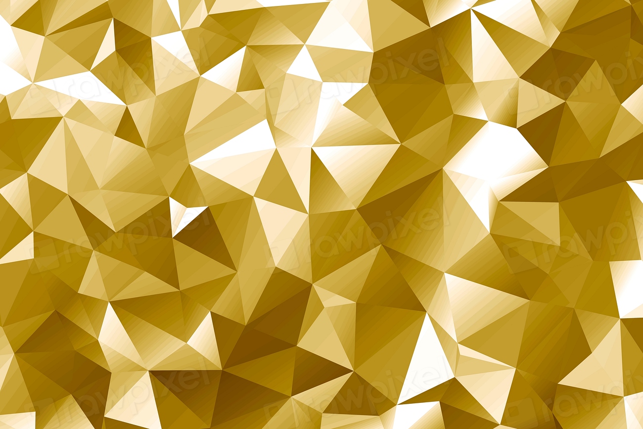 Gold polygon abstract background design | Free Photo - rawpixel