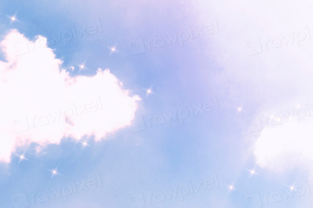 Sparkle cloud light blue background | Free Photo - rawpixel