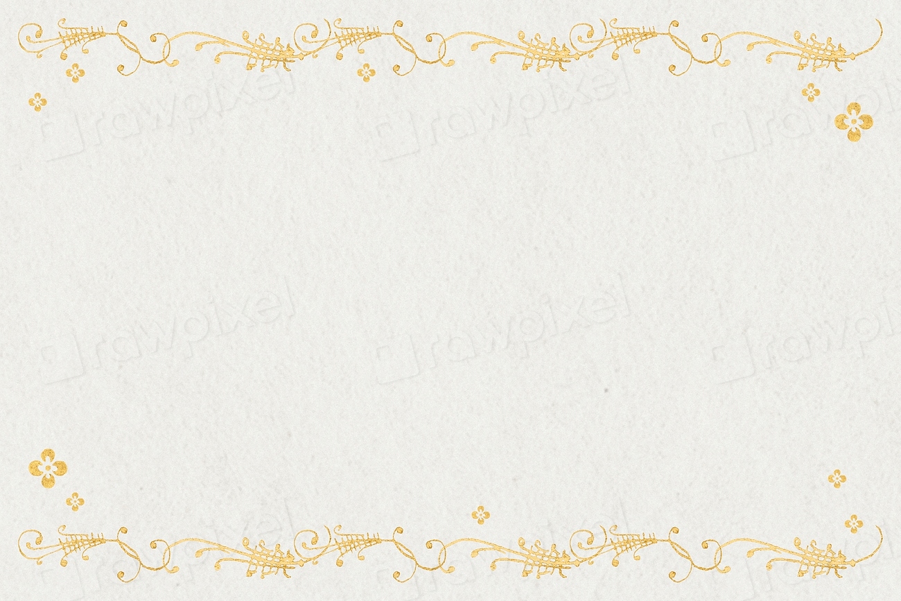 Gold filigree border psd gold | Premium PSD - rawpixel