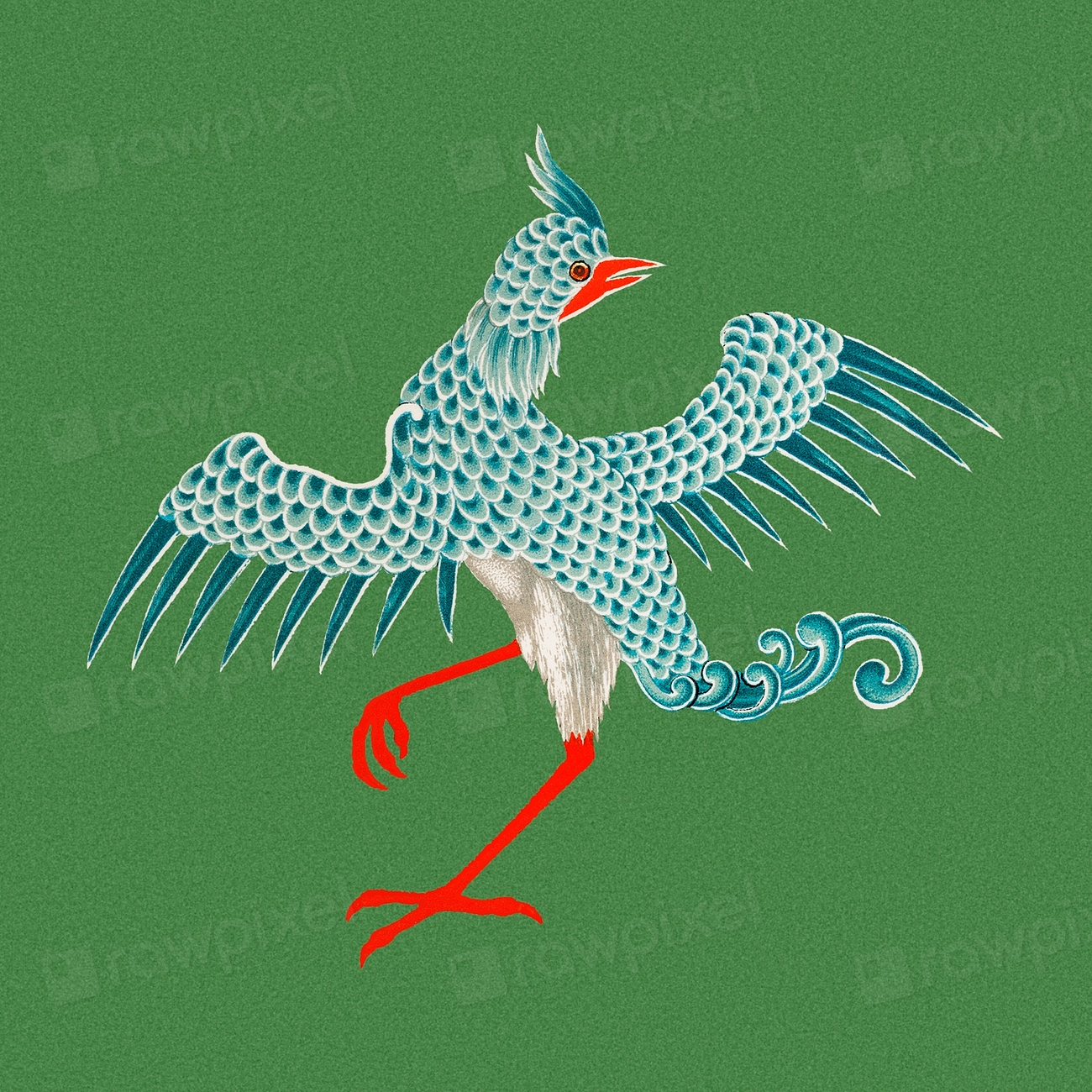 Chinese art bird animal decorative | Premium Photo - rawpixel