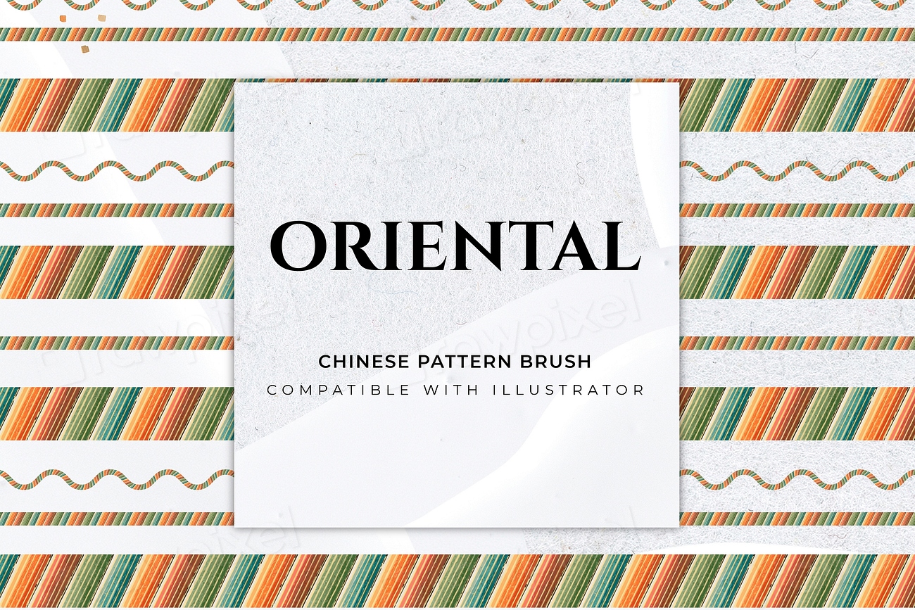 Oriental pattern brush seamless chinese | Premium Vector - rawpixel