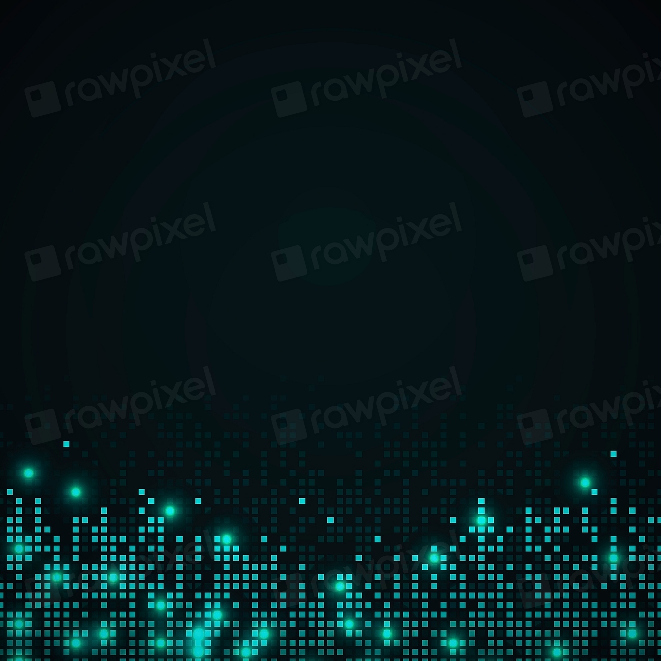 Teal abstract pixel pattern psd | Premium PSD - rawpixel
