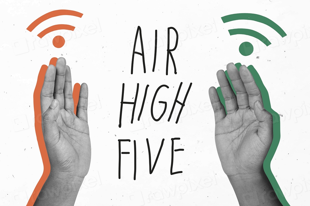 Air high five psd new | Premium PSD - rawpixel