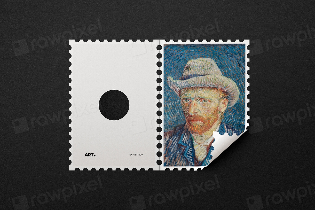 Aesthetic post stamp, stationery mockup, | Premium PSD Mockup - rawpixel