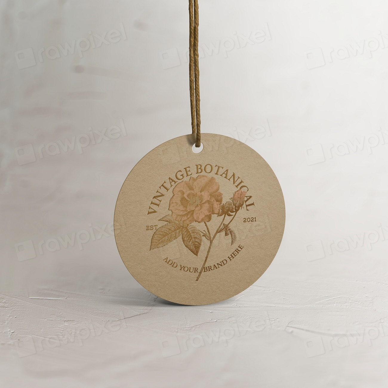 Round label tag mockup psd | Premium PSD Mockup - rawpixel