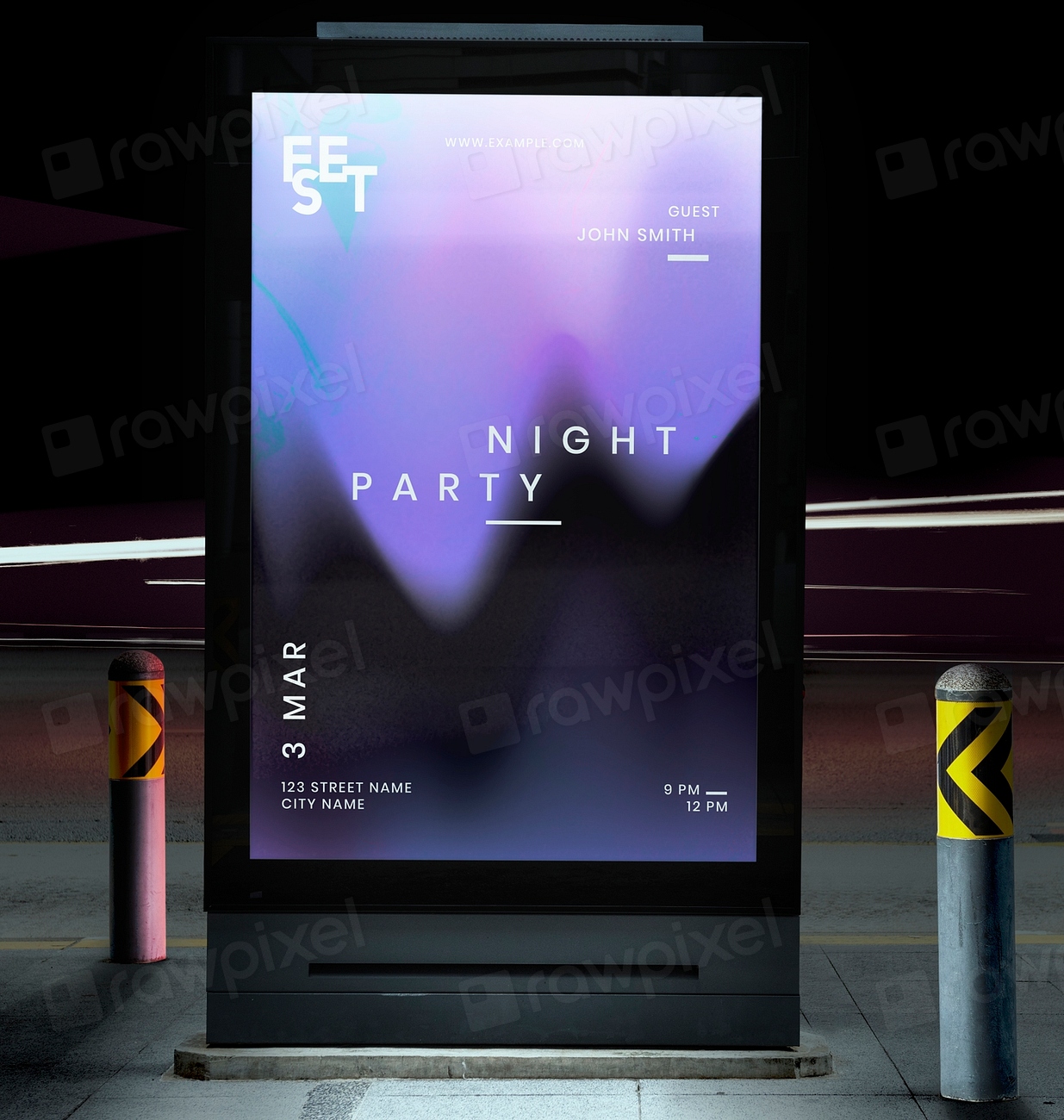 Digital ad sign mockup psd | Premium PSD Mockup - rawpixel