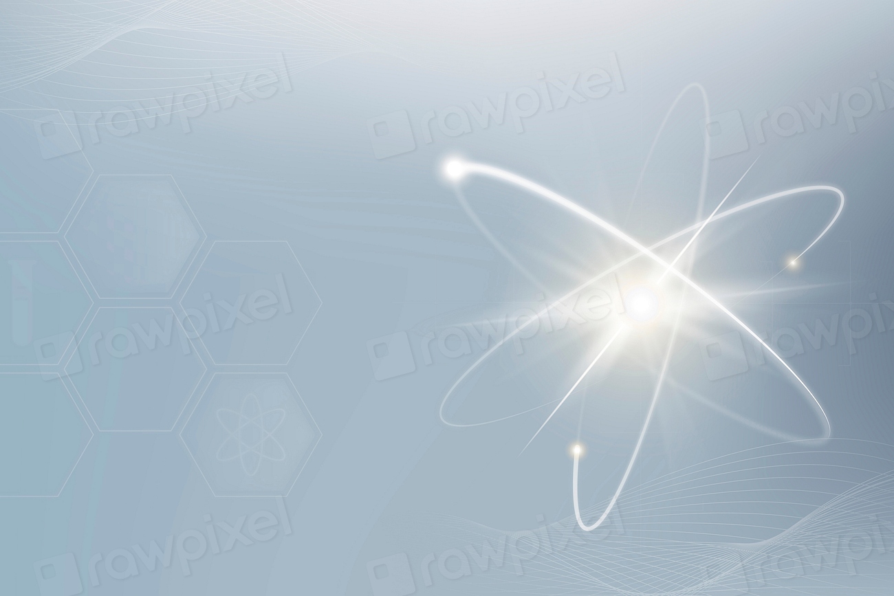 Atomic science technology background vector | Premium Vector - rawpixel