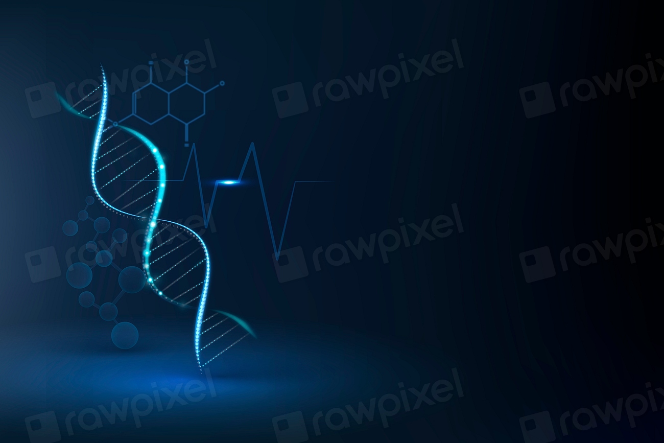 DNA biotechnology science background psd | Premium PSD - rawpixel