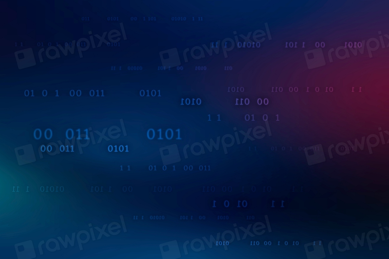 Binary code pattern psd dark | Premium PSD - rawpixel
