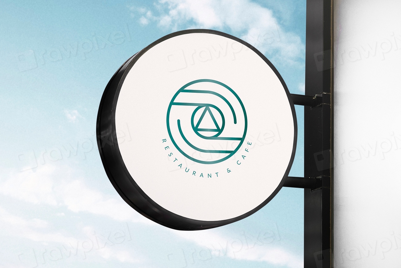Circle sign mockup, professional branding | Premium PSD Mockup - rawpixel