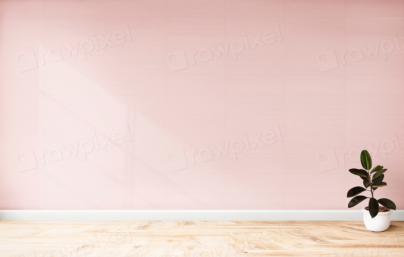 Plant pink wall mockup | Premium Photo - rawpixel
